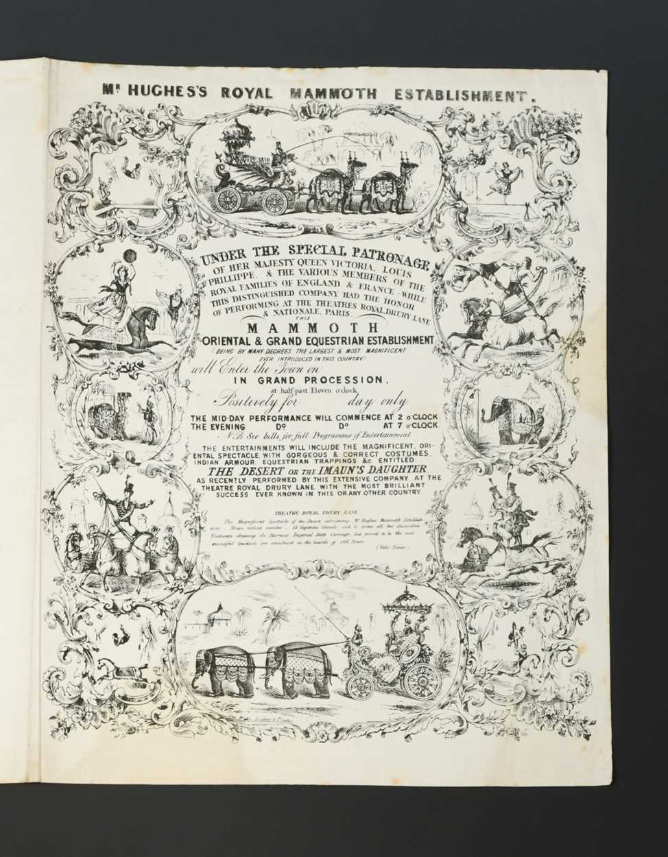 Lot 339 - A Victorian circus advertising bill 'Mr