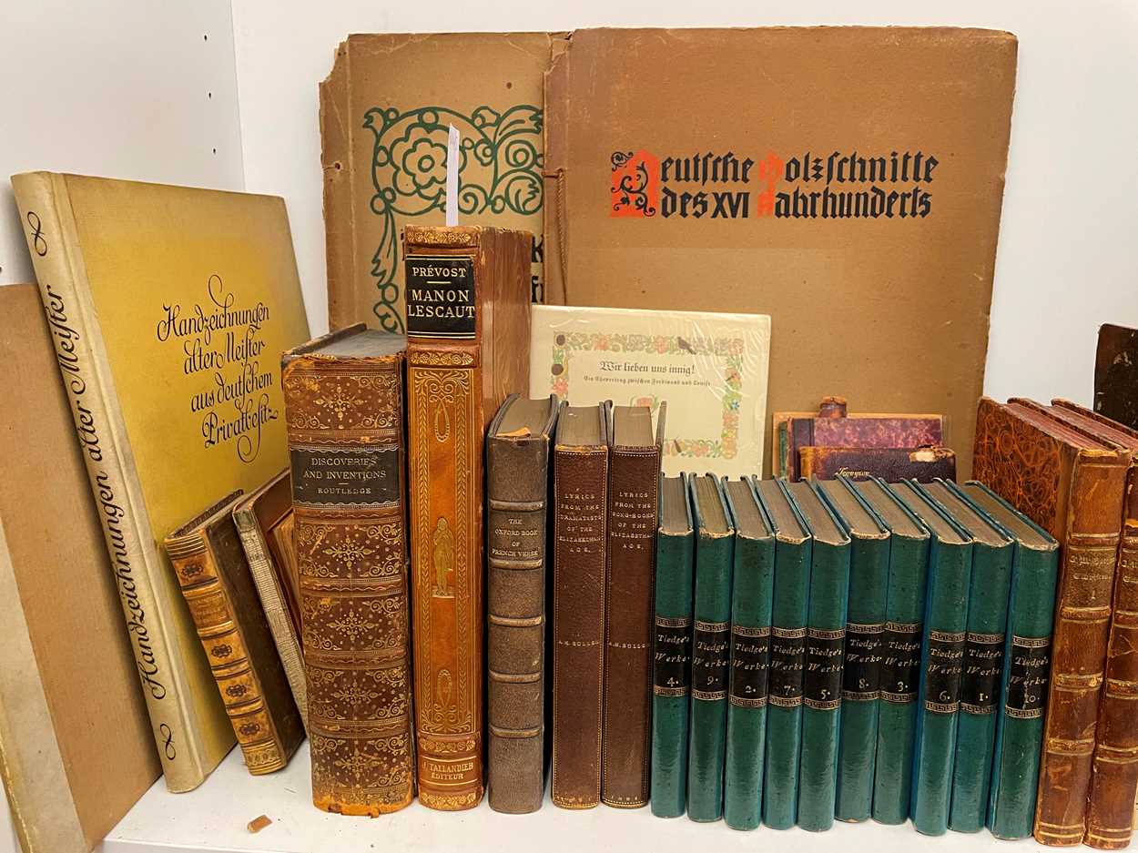 Lot 389 - Literature and bindings, mainly German and
