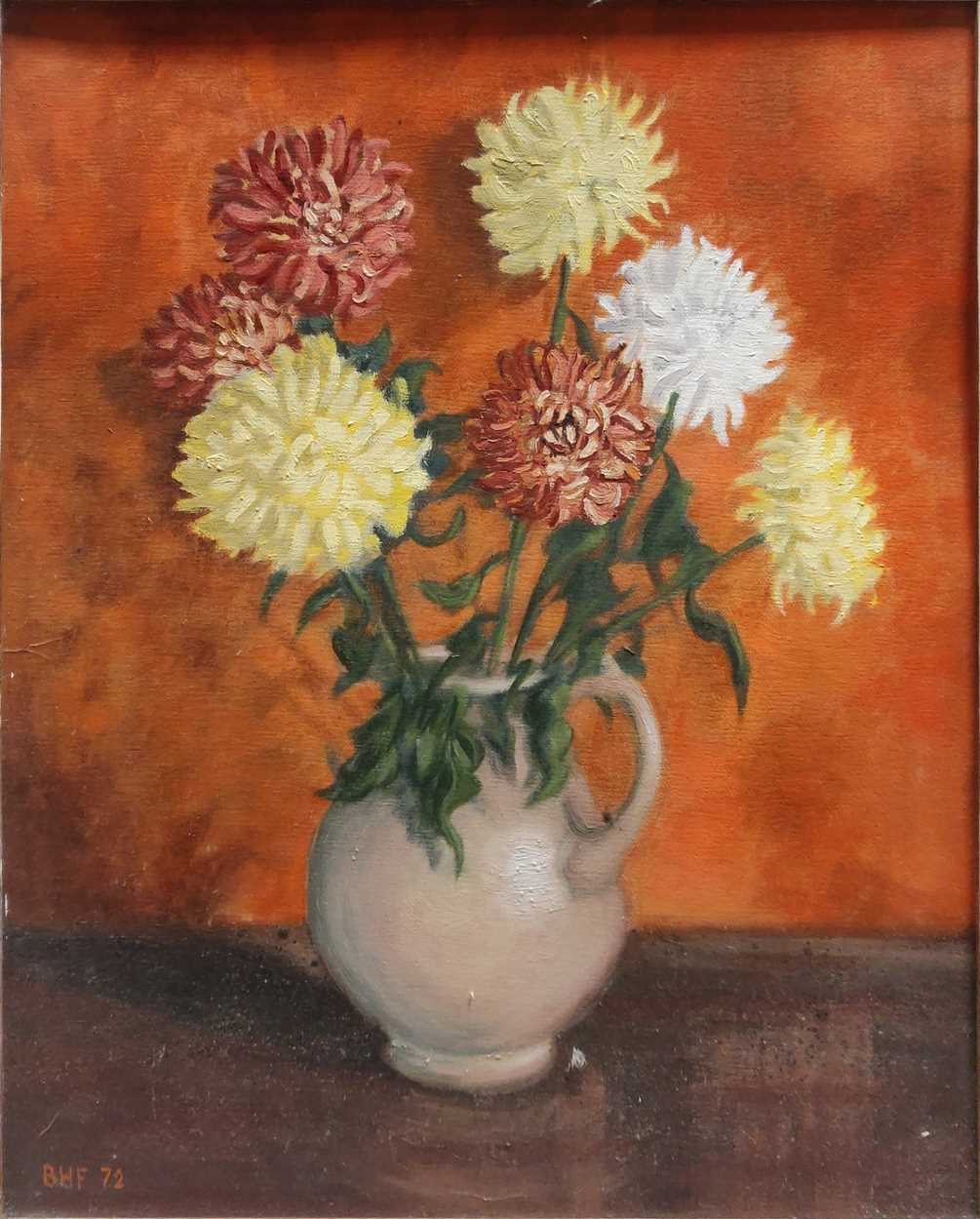 Lot 252 - Lord Brian Hilton Flowers, Still life with
