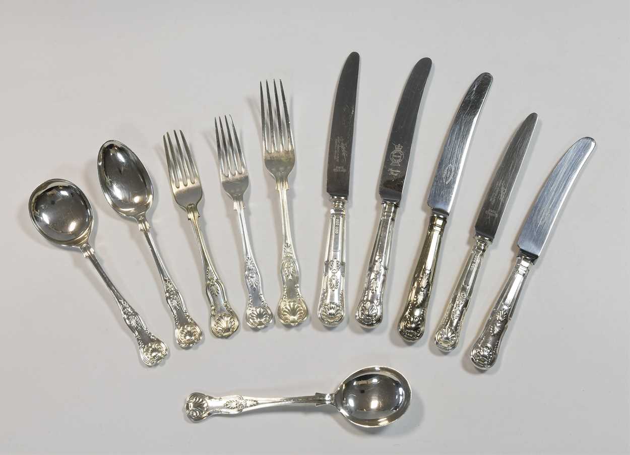 Lot 644 - A 17-piece set of Elizabeth II silver