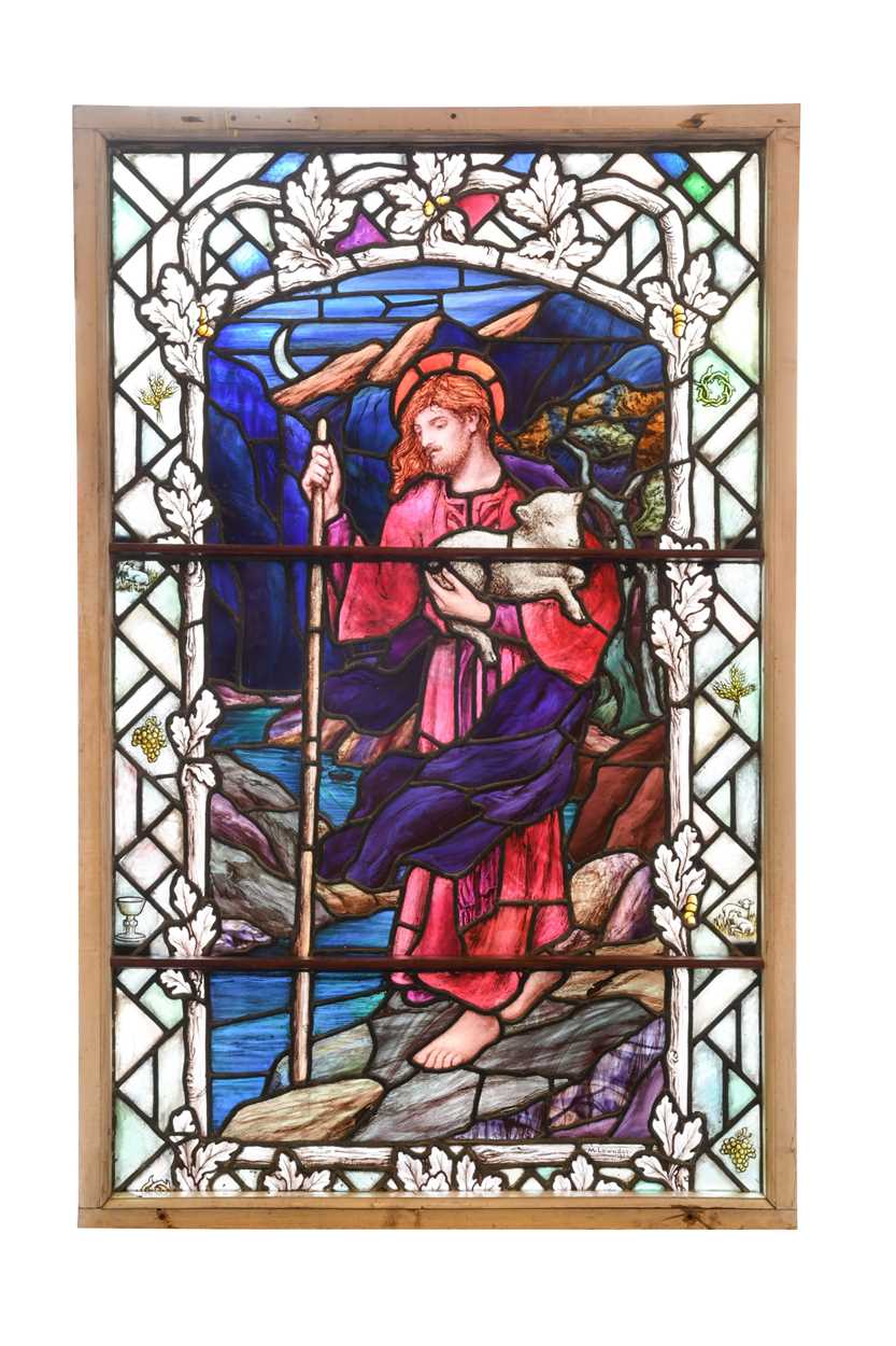 Lot 122 - Mary Lowndes (1857-1929), a stained and