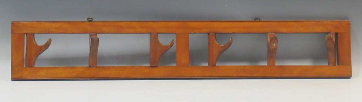 Lot 480 - Victorian coat/hat rail, 16 x 93 x 8cn