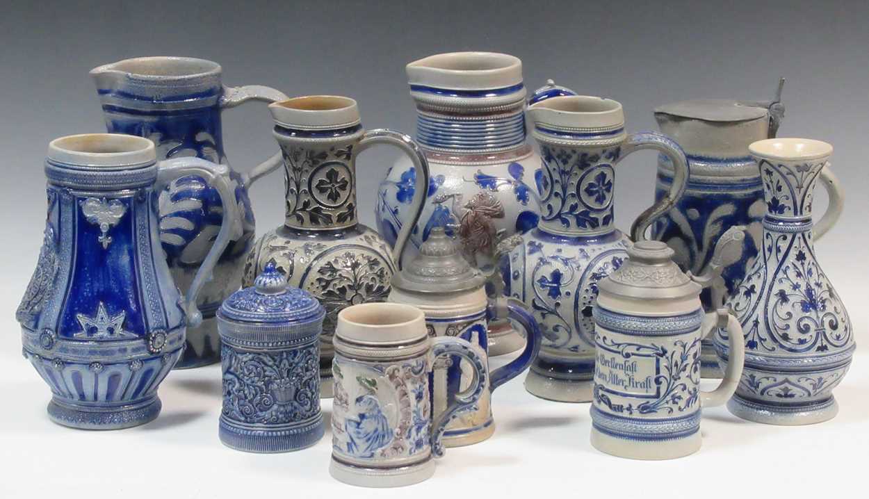 Lot 49 - An assortment of traditional Westerwald