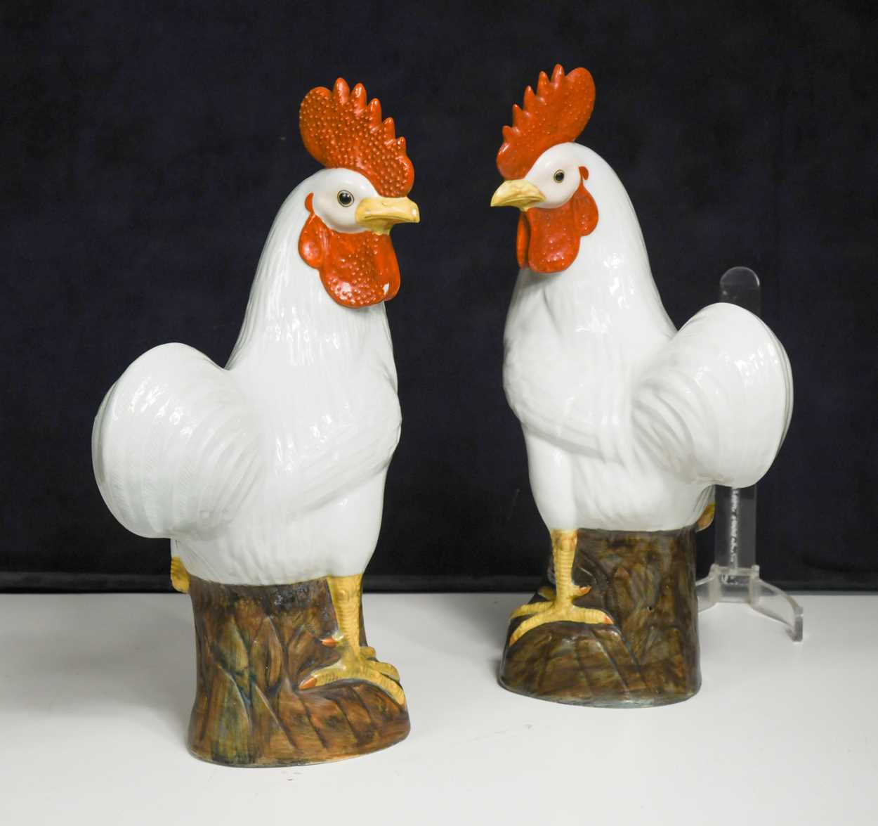 Lot 1 - A pair of continental porcelain models of