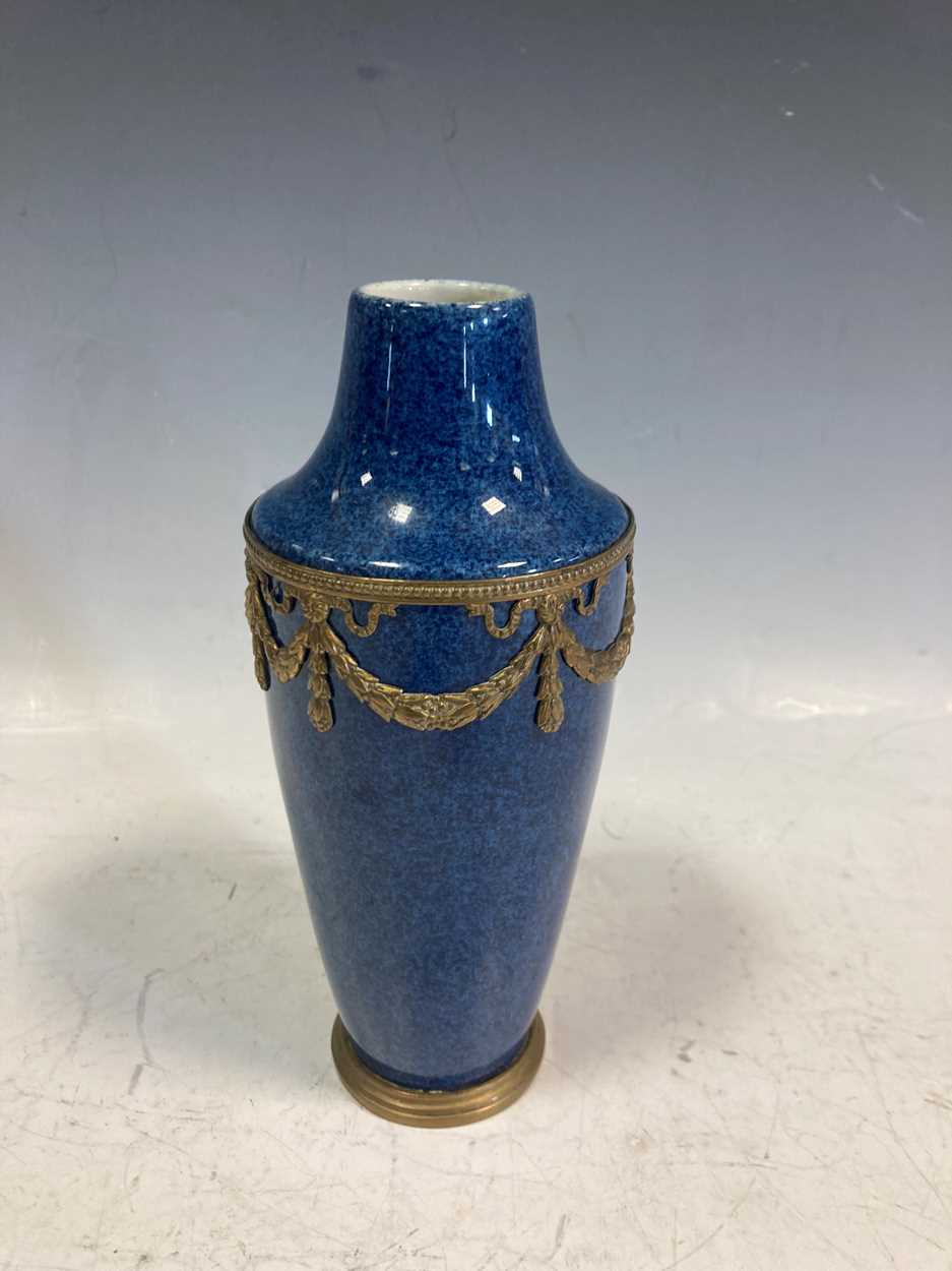 Lot 36 - A Sevres powder blue vase, early 20th century,