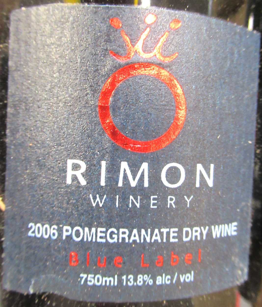 Lot 108 - Israeli Rimon pomegranate dry wine 2006, 15