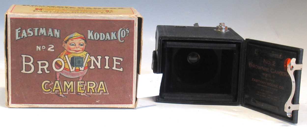 Lot 45 - A Box Brownie camera with original pictorial
