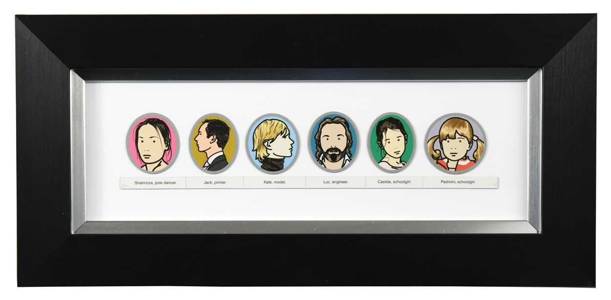 Lot 236 - Julian Opie (British, 1958-), Portraits,
