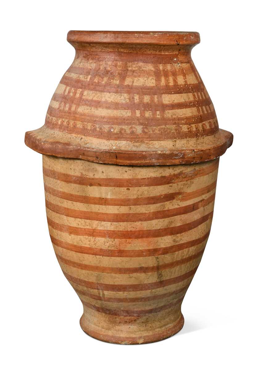 Lot 44 - A large mid-century terracotta Moroccan pot,