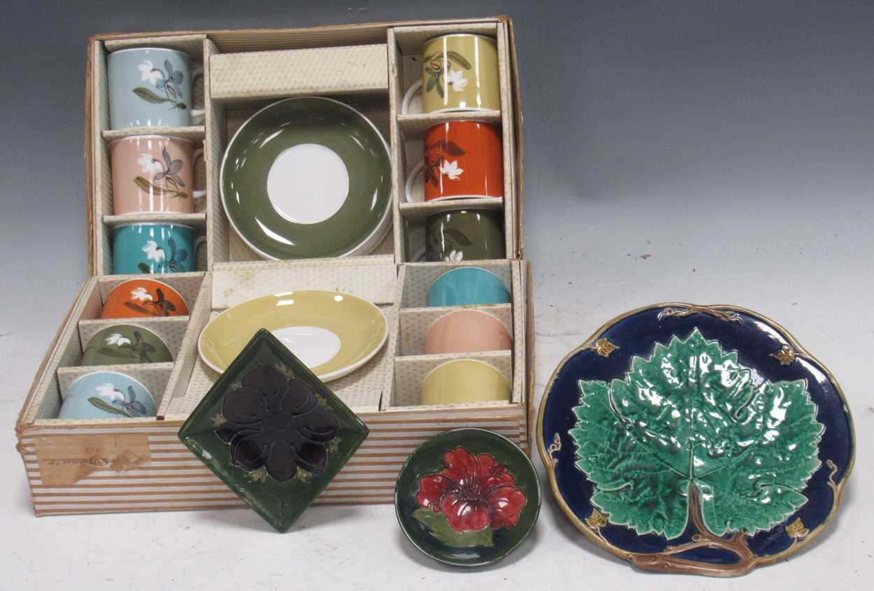 Lot 70 - Three shaped Moorcroft china dishes, and 12