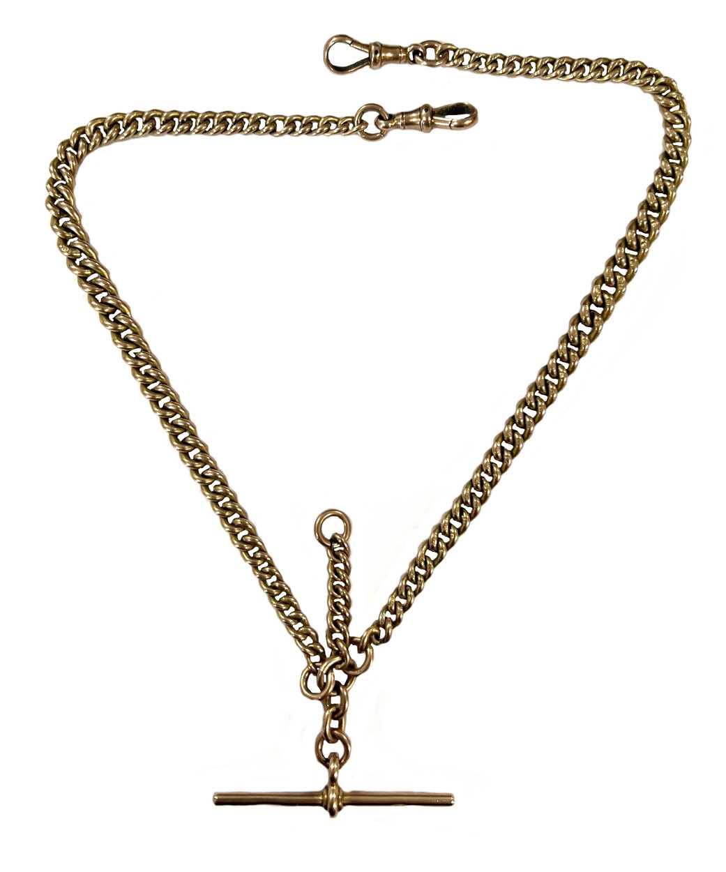 Lot 210 - An early 20th century 9ct gold 'Albert'