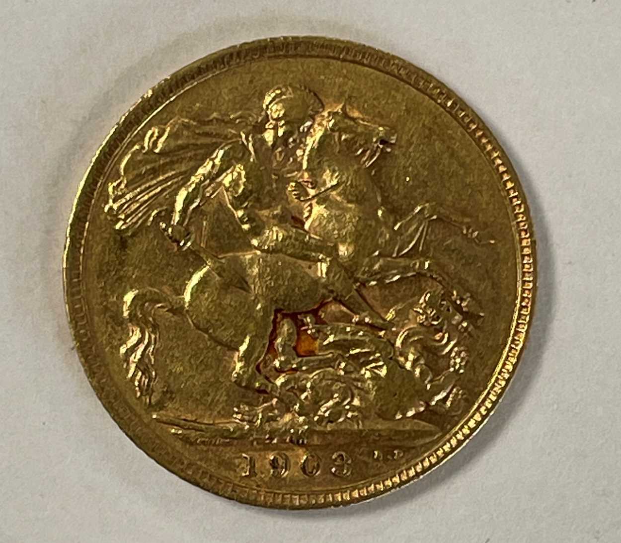 Lot 80 - Edward VII gold sovereign