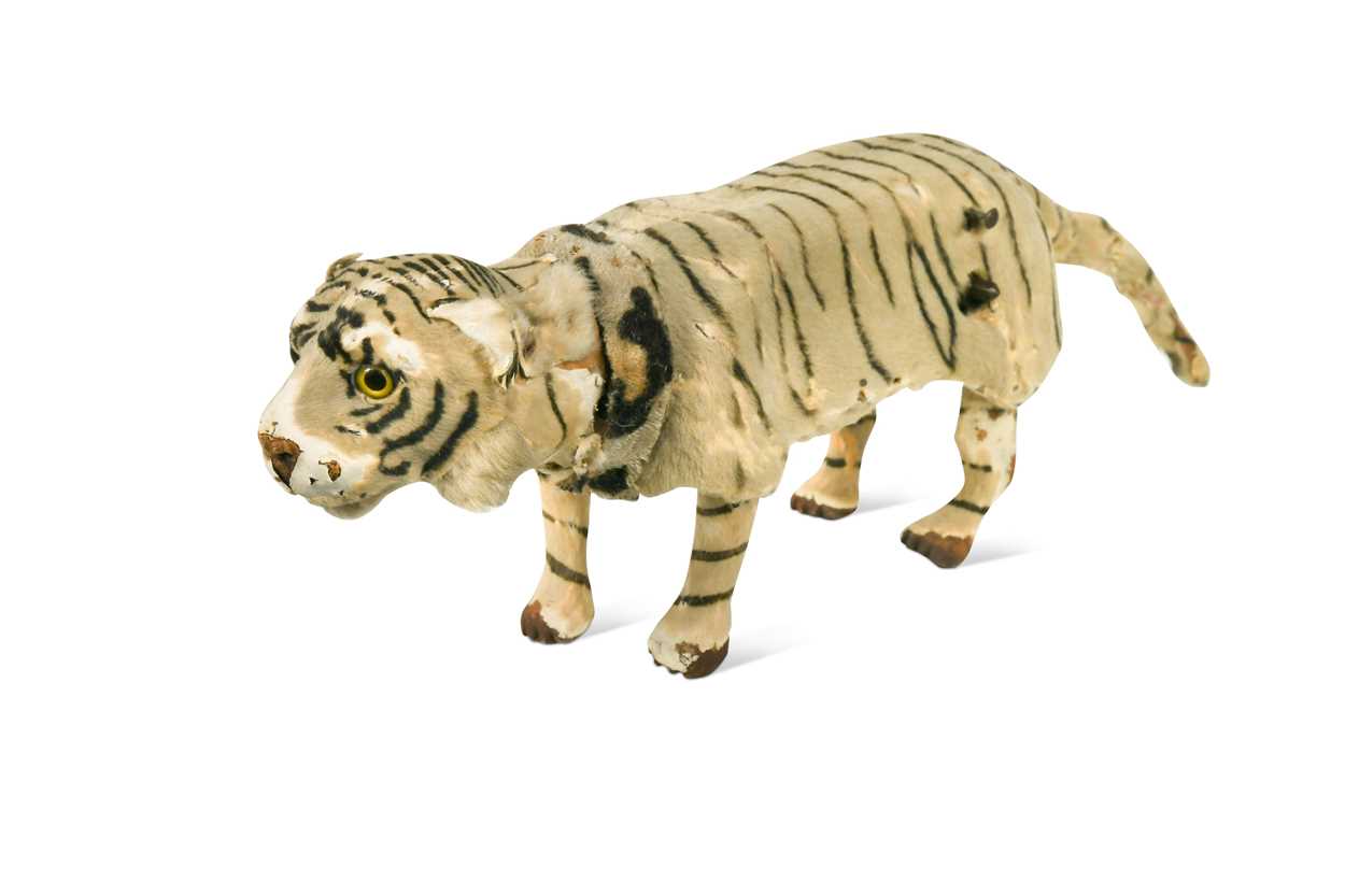Lot 196 - A Roullet & Decamp clockwork tiger automaton,