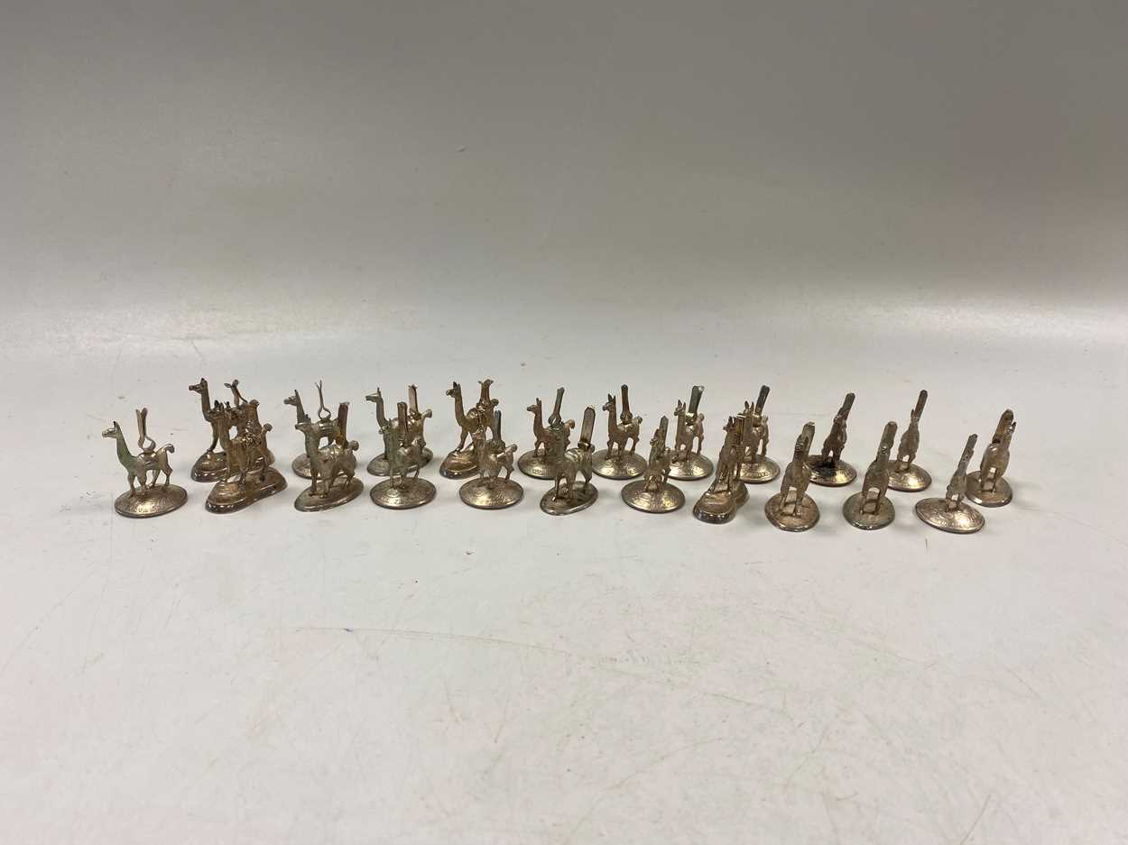 Lot 158 - A collection of Peruvian metalwares silver