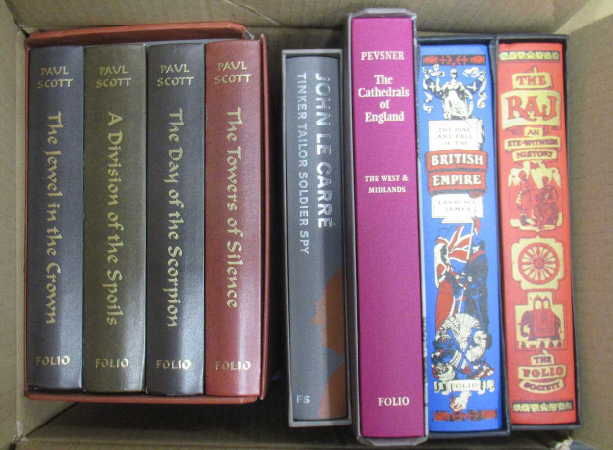 Lot 465 - Three boxes of Folio Society books including