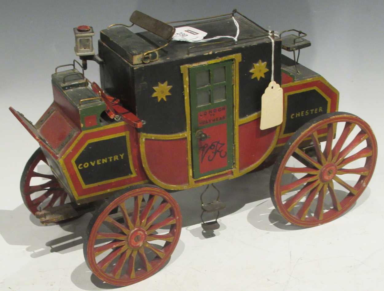 Lot 230 - A wooden model of the London to Holyhead