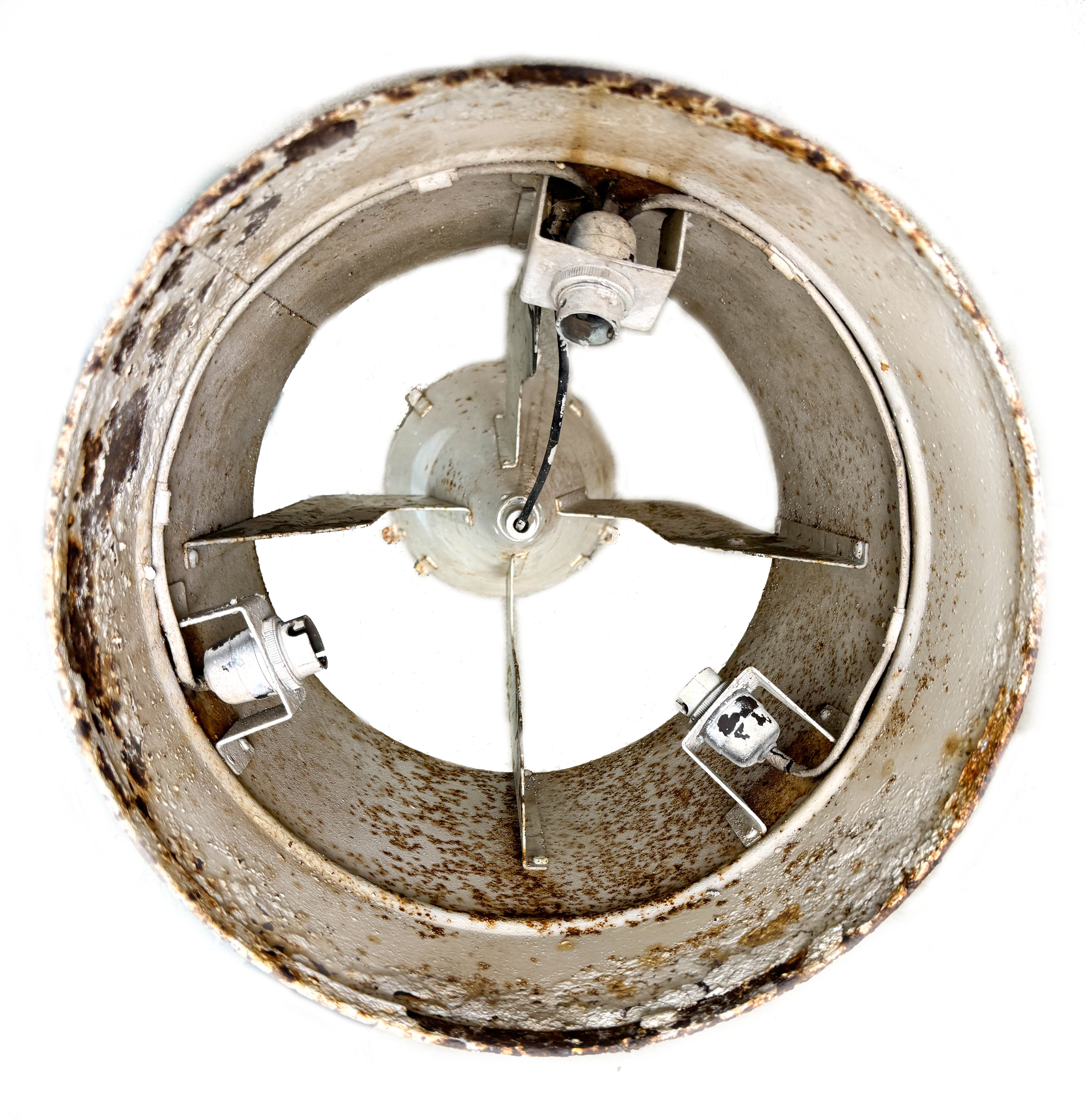 Lot 158 - A WWII bomb tail fin, now as a lamp/table,