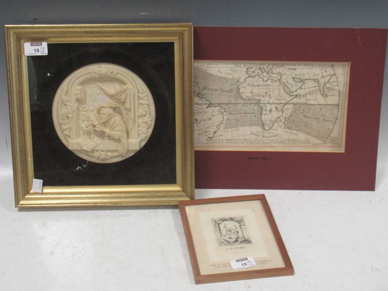 Lot 18 - Small engraved 18th century map by Bellin of