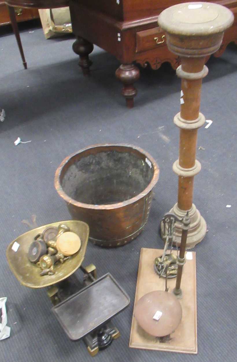 Lot 81 - Victorian laundry "copper" or log bin with