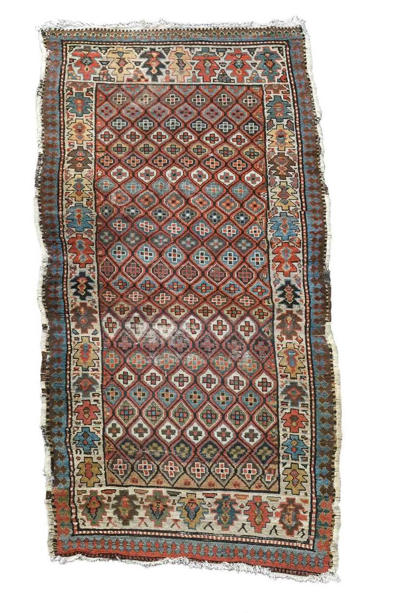 Lot 282 - A Kurdish tribal rug, circa 1920,