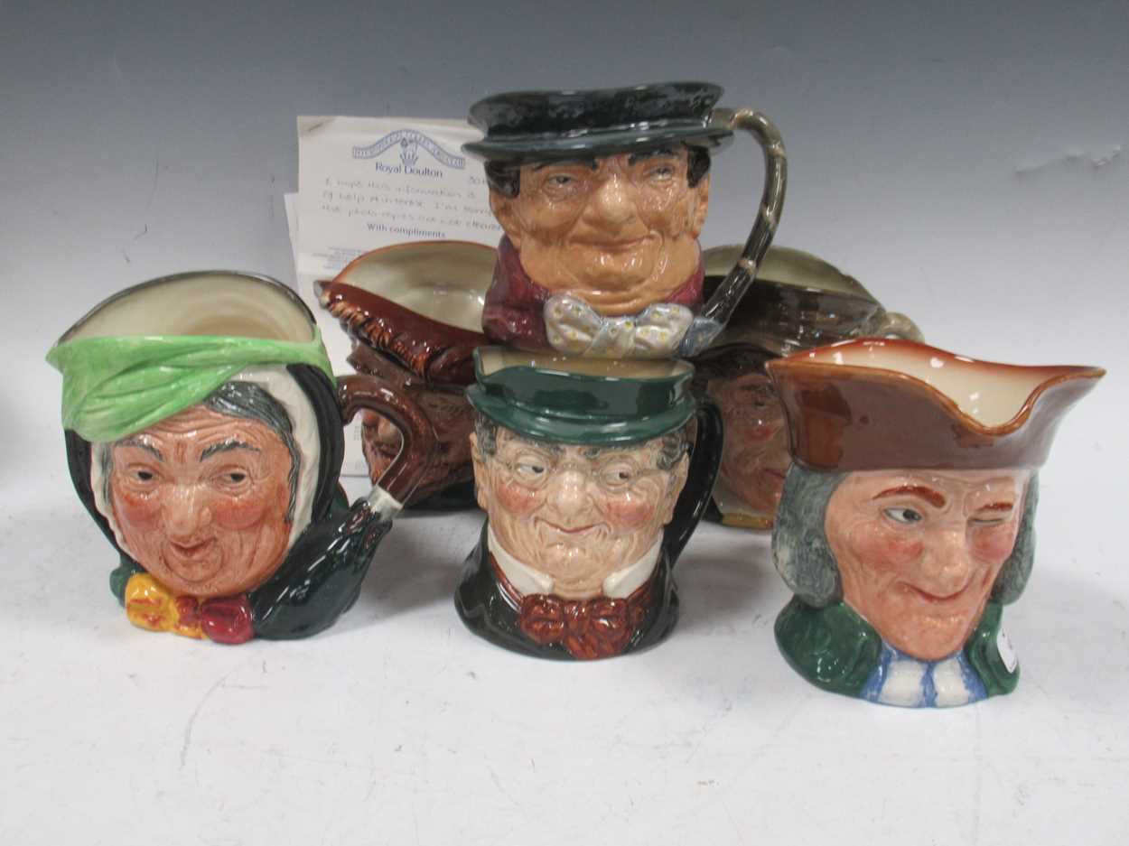 Lot 98 - Six Royal Doulton character jugs