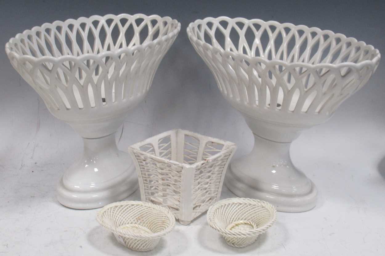 Lot 62 - A pair of early 19th century creamware