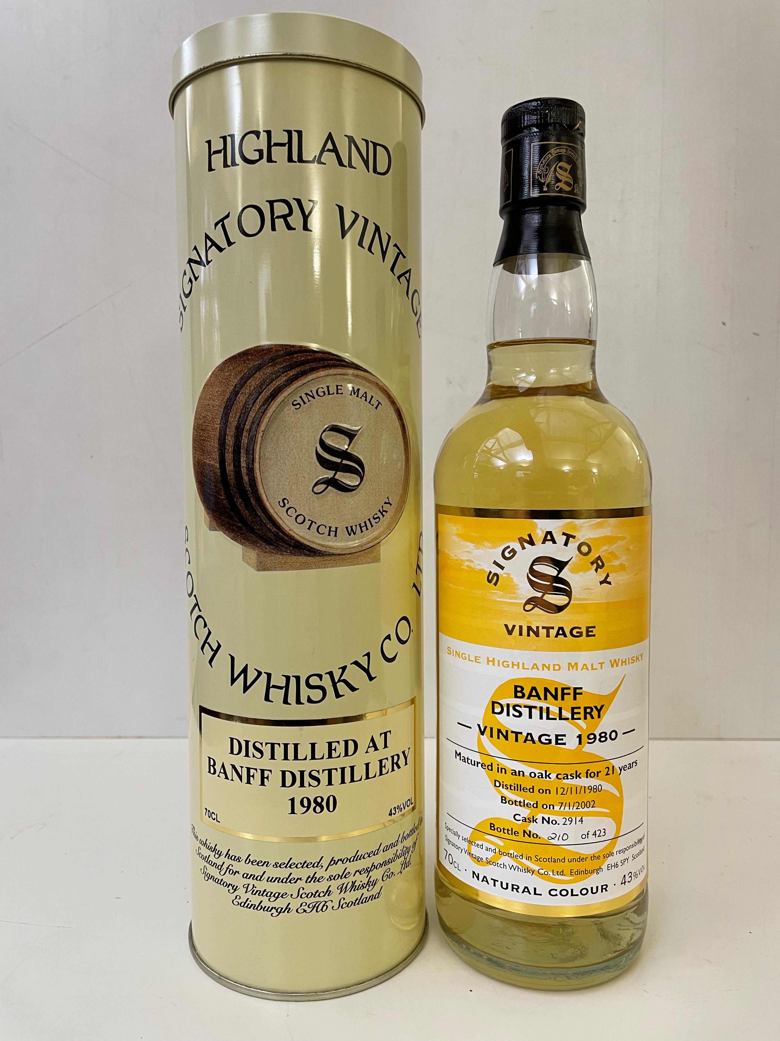 Lot 127 - Banff Distillery Signatory Highland Single