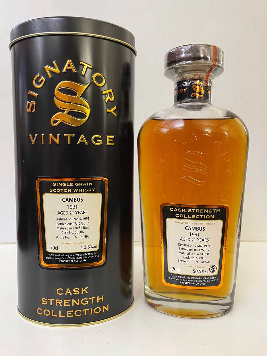 Lot 142 - Cambus 1991 Single Grain Scotch Whisky, aged