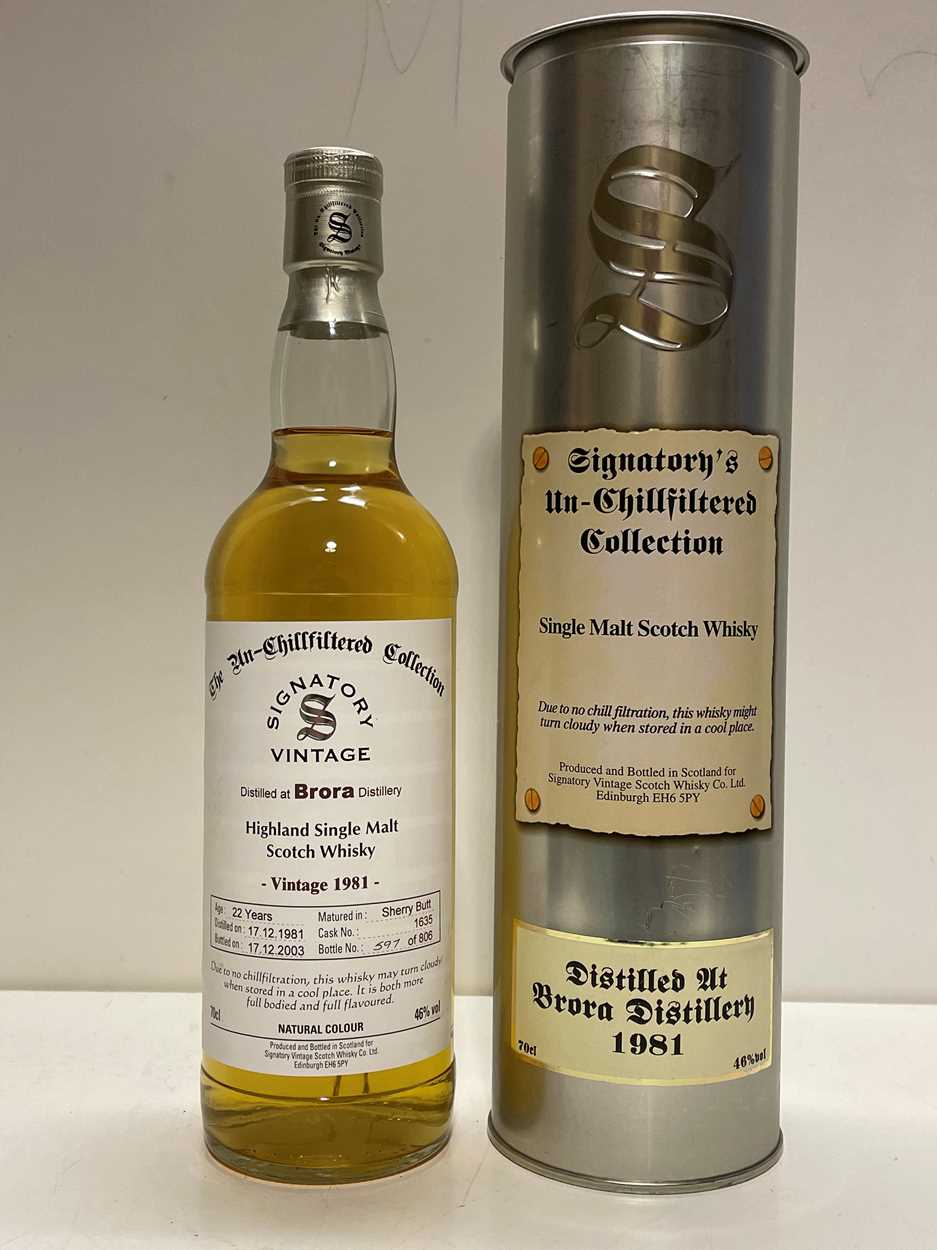 Lot 158 - Brora 1981 Signatory Vintage Highland Single