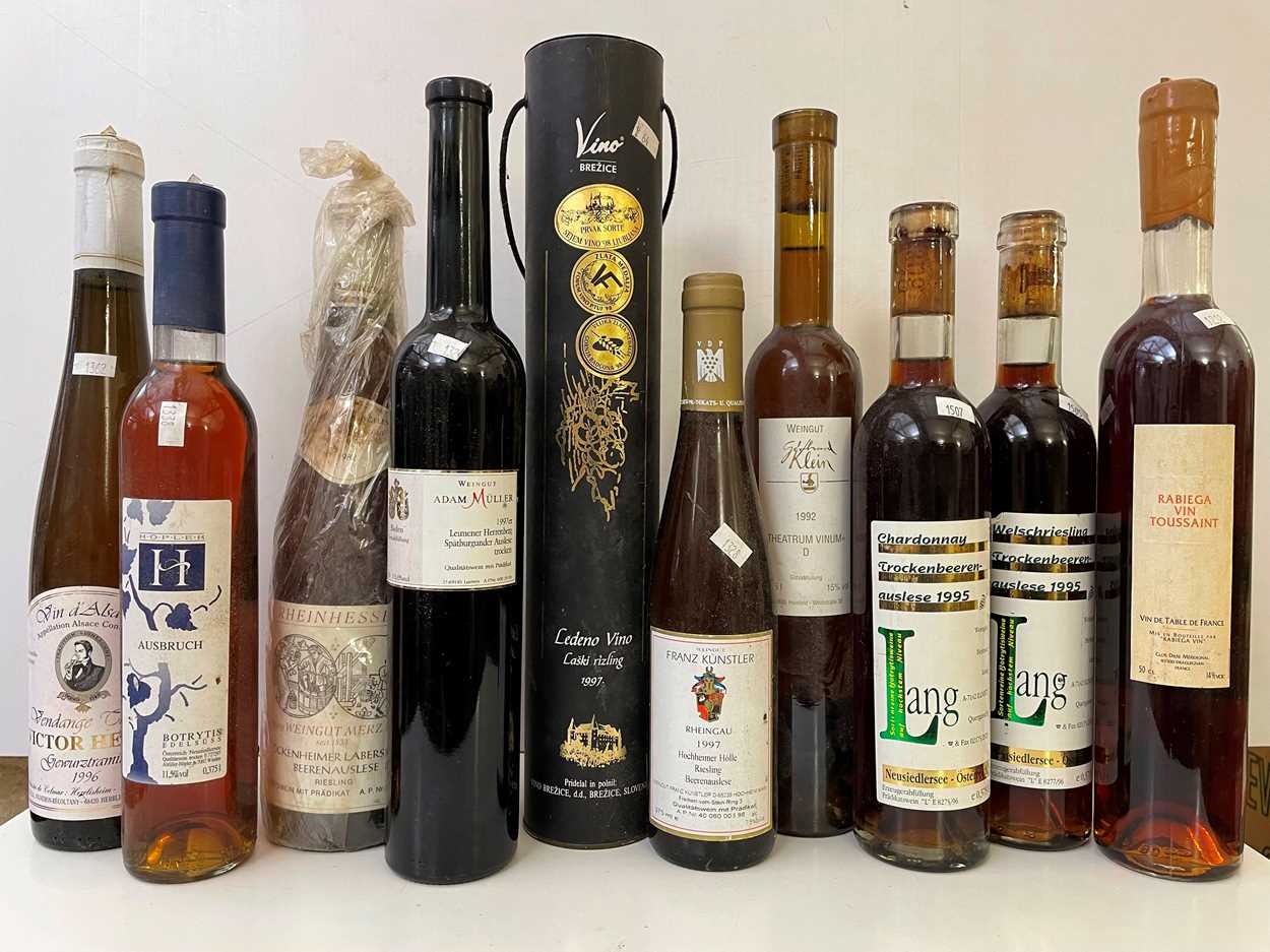 Lot 65 - German and Austrian late harvest wines,