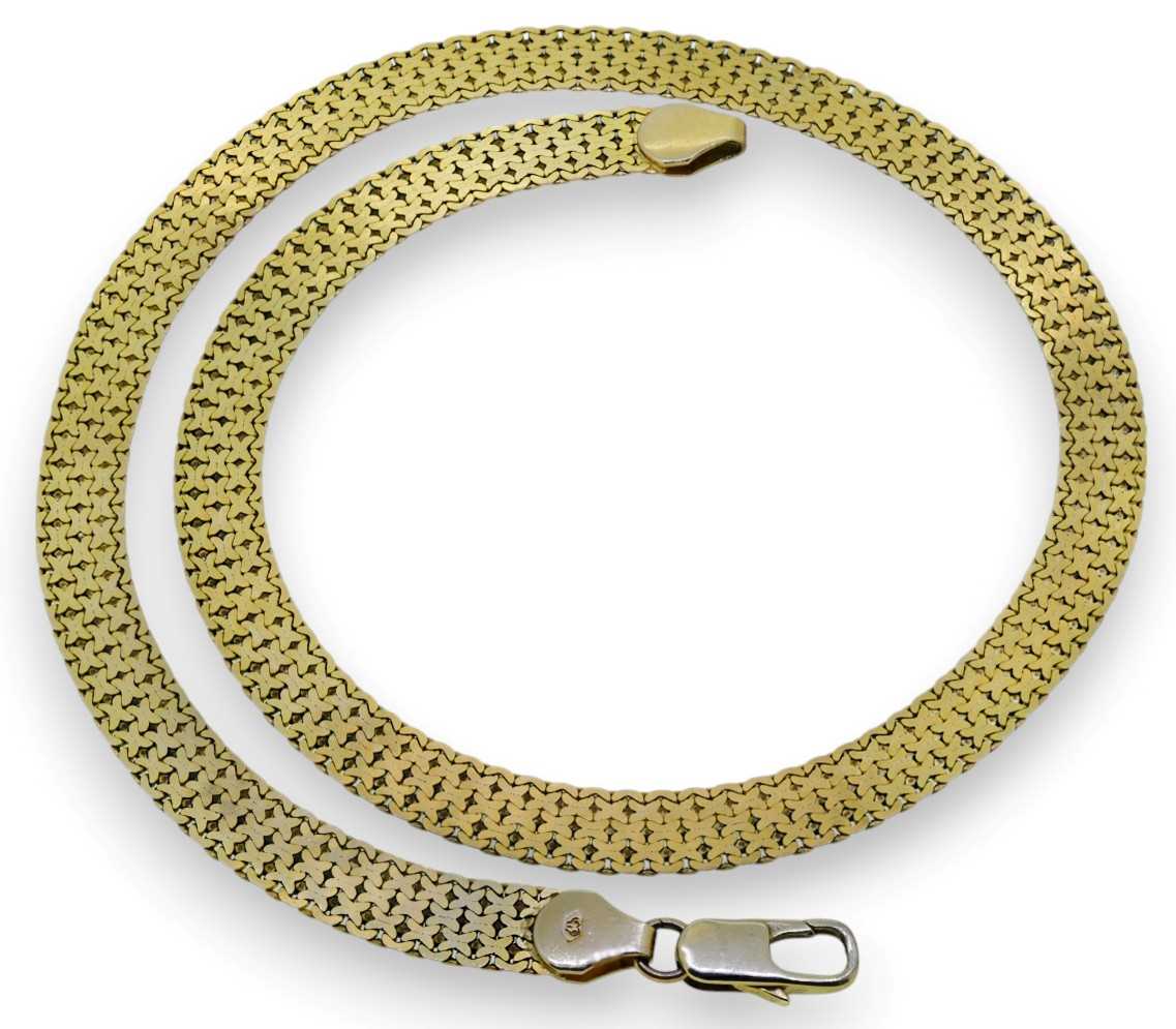 Lot 88 - A 9ct gold collarette necklace,