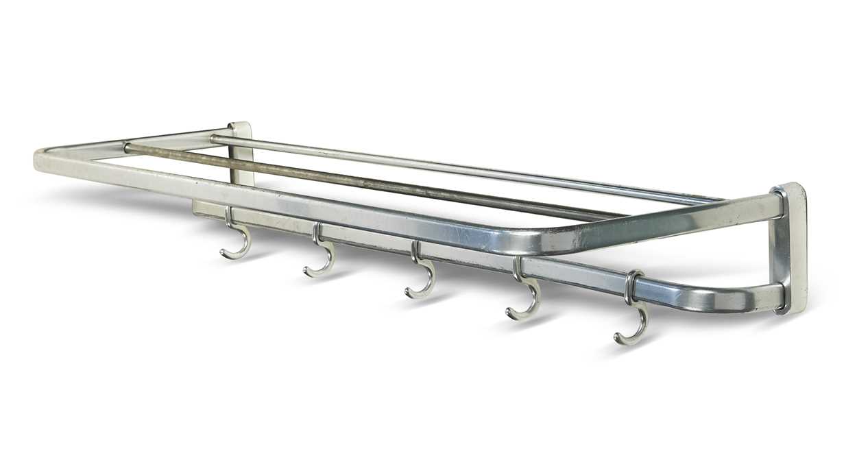 Lot 255 - A mid-century polished alloy 'Pullman' style