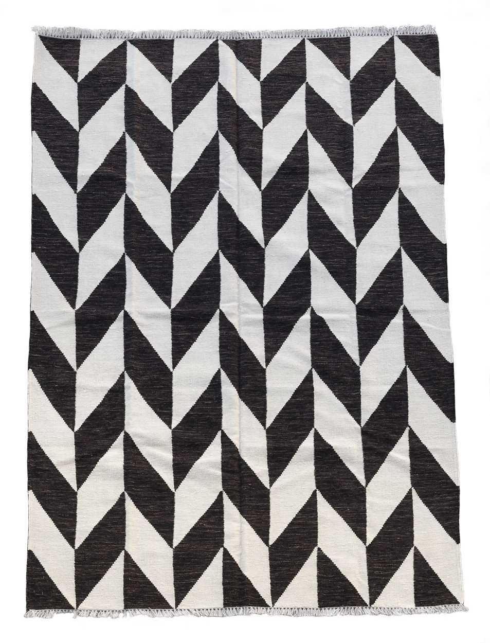 Lot 229 - A Bauhaus-inspired wool flat-weave carpet,