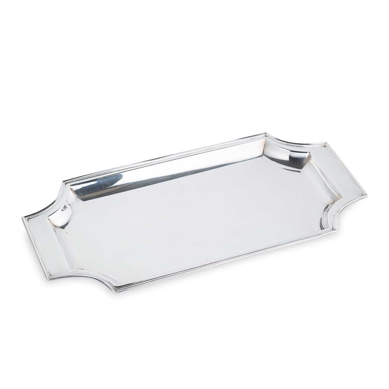 Lot 538 - A George V silver sandwich tray,