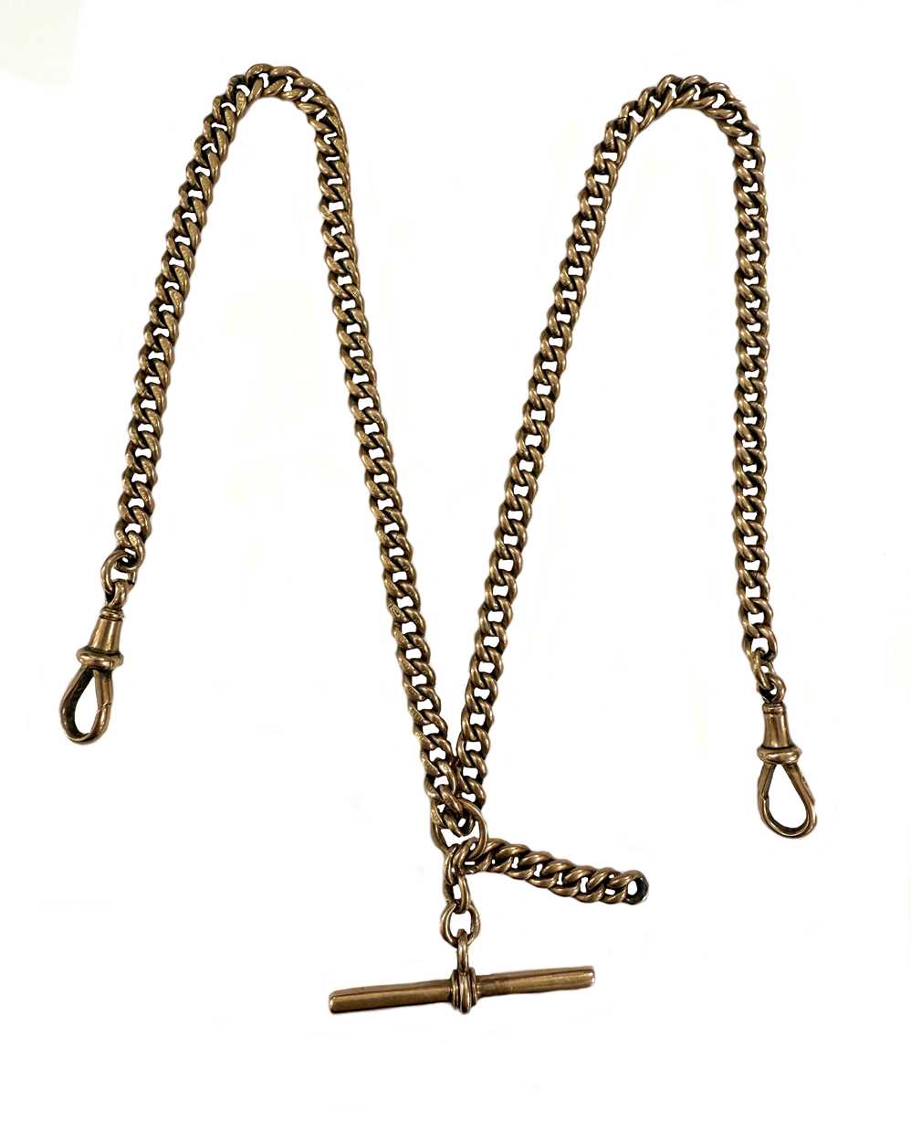 Lot 222 - A Victorian 9ct gold 'double Albert' watch