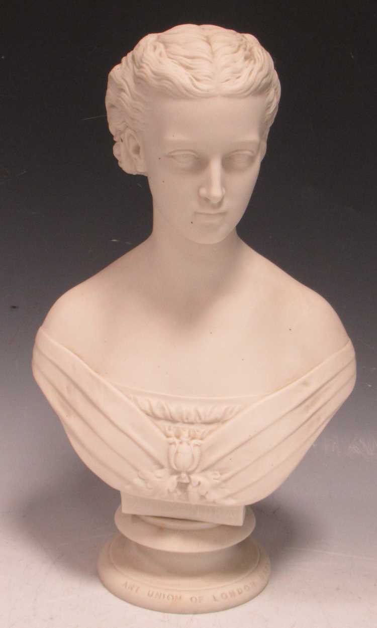 Lot 42 - A Victorian Copeland parian bust of H.R.H.