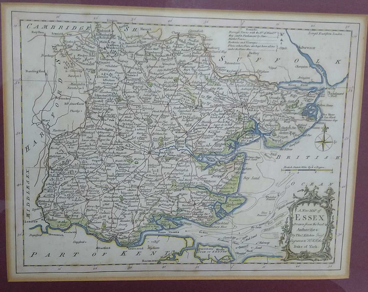 Lot 655 - Two 18th century hand coloured engraved maps: