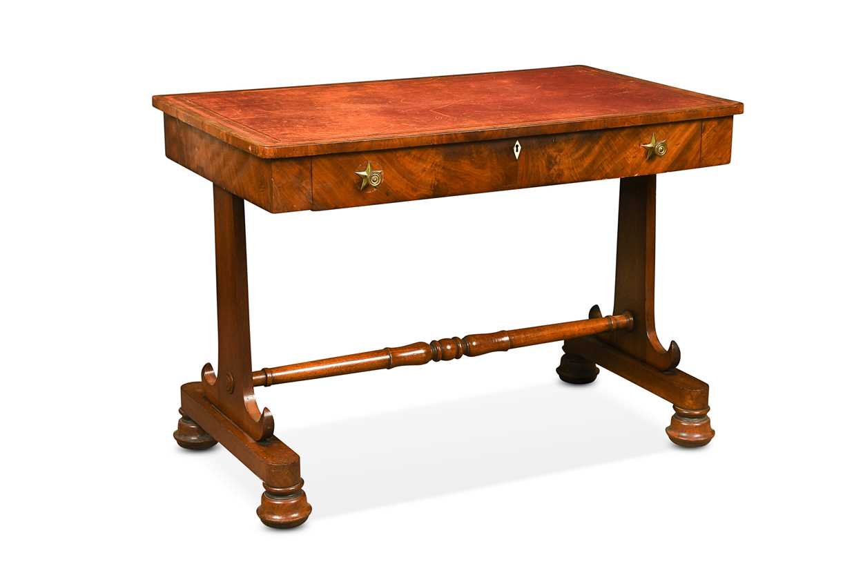 Lot 605 - A Regency mahogany library table,