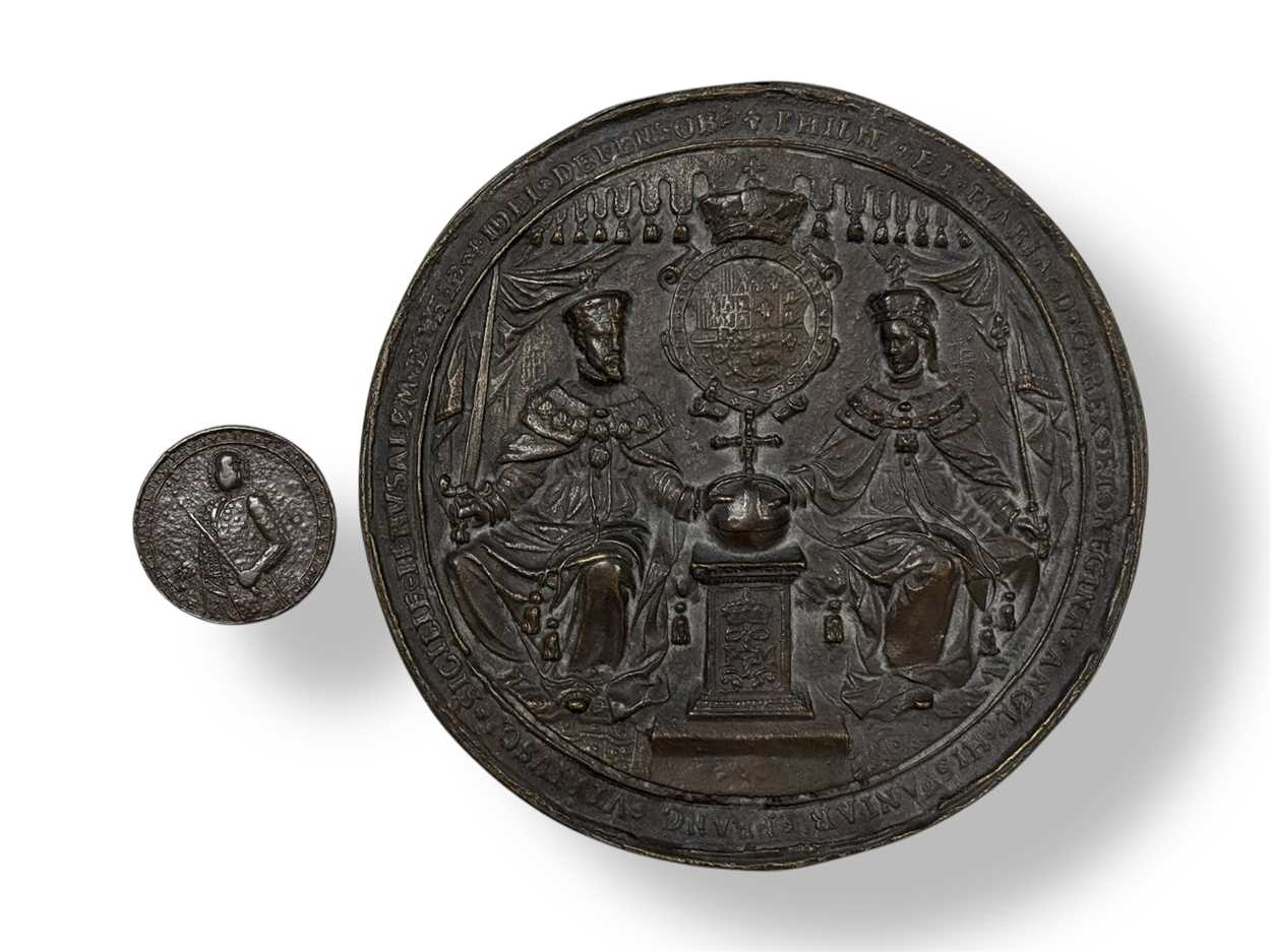 Lot 290 - A copper medallion commemorating the Capture