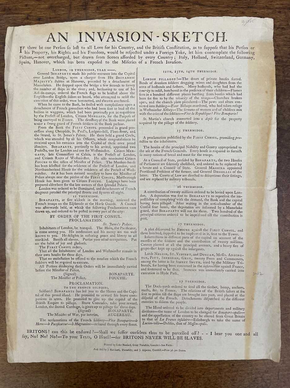 Lot 372 - Napoleonic Wars, pre-1805, anti-French