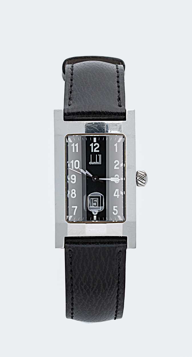 Lot 241 - Dunhill - A steel 'Dunhillion' wristwatch,