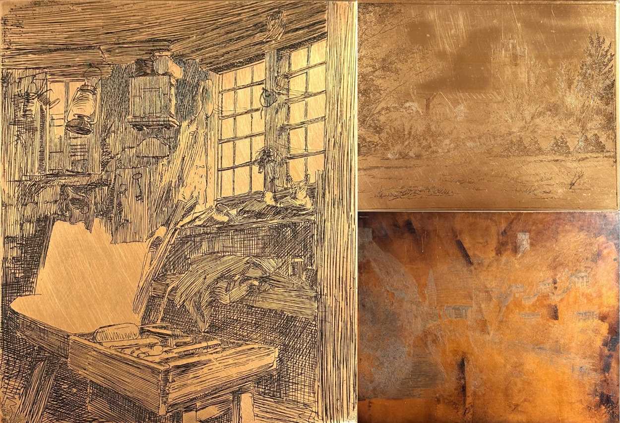 Lot 101 - A Collection Of Three Copper Printing Plates