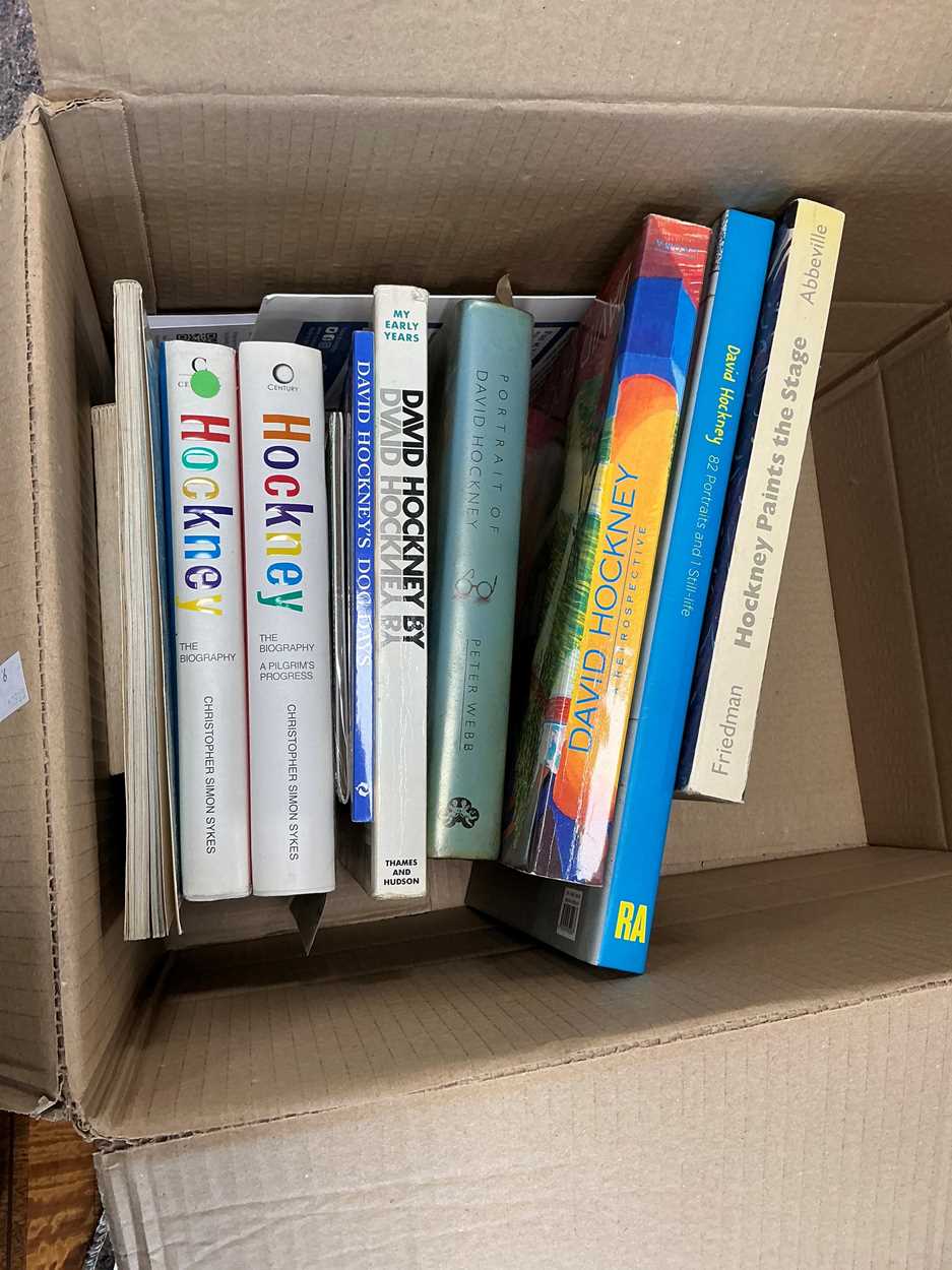 Lot 744 - David Hockney Books to include: David