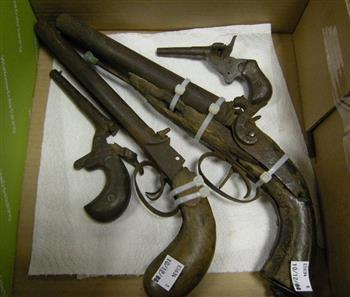 Lot 597 - Four pistols
