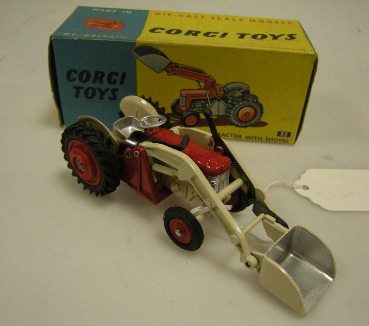 Lot 584 - Corgi 53 Massey Ferguson 65 tractor,