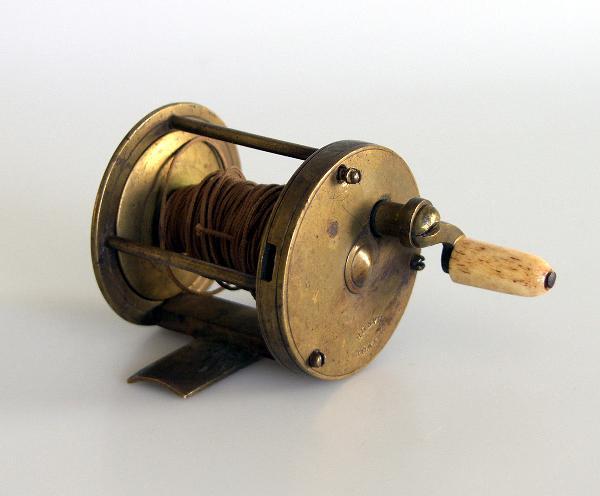 Lot 238 - Haywood - a brass multiplying wide spool