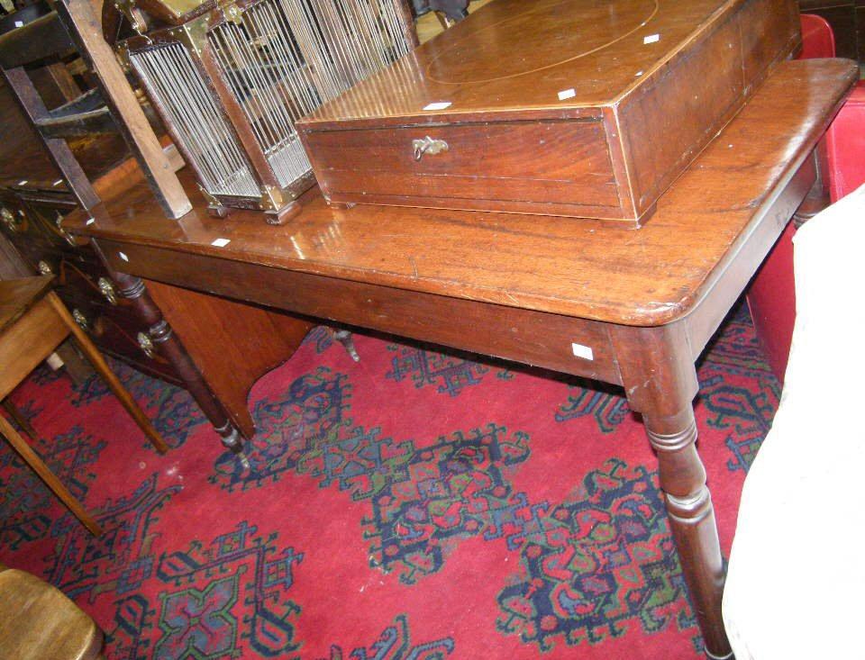Lot 25 - A mahogany rectangular hall table