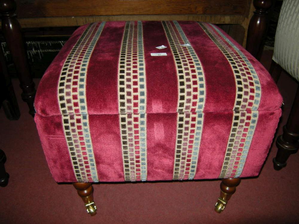 Lot 22 - An Osbourne and Little upholstered box stool
