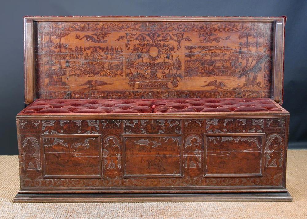 Lot 896 - A late 17th century Italian cedar wood
