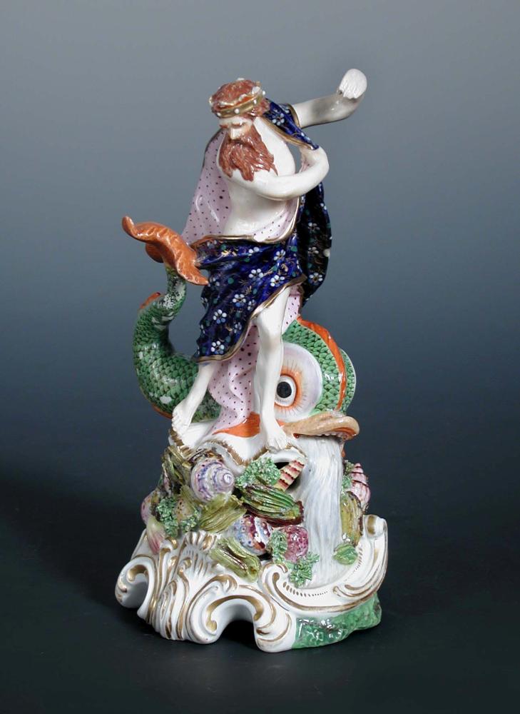 Lot 20 - An early 19th century Derby figure of Neptune